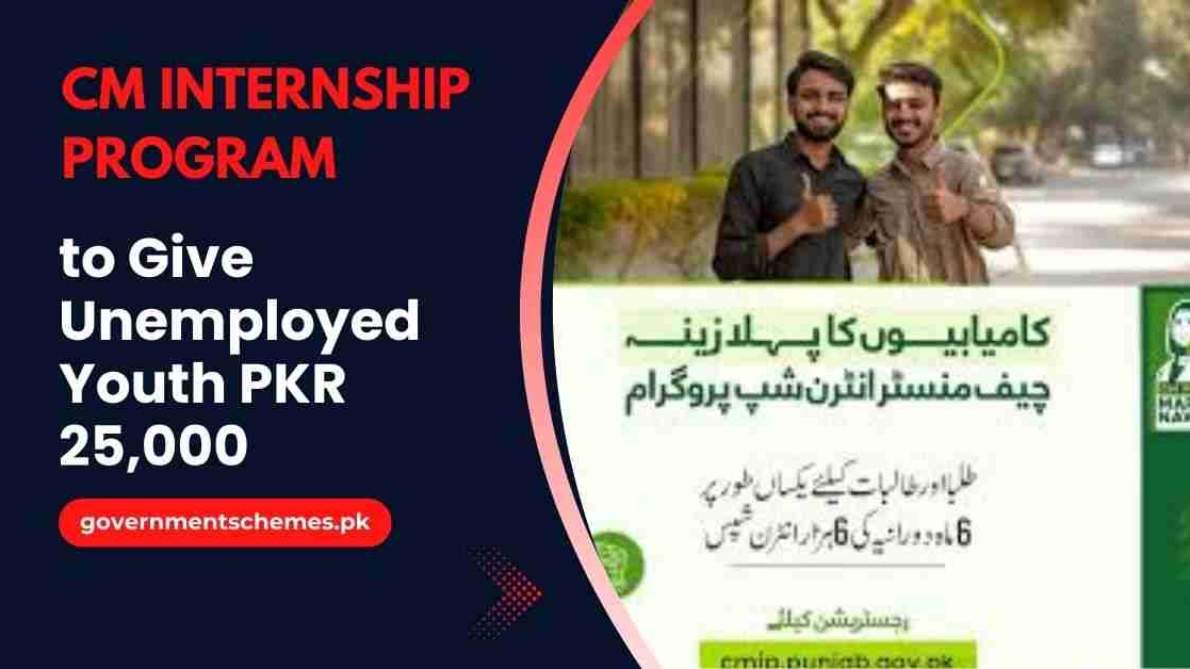CM Internship Program 2025 (Unemployed Youth PKR 25,000)