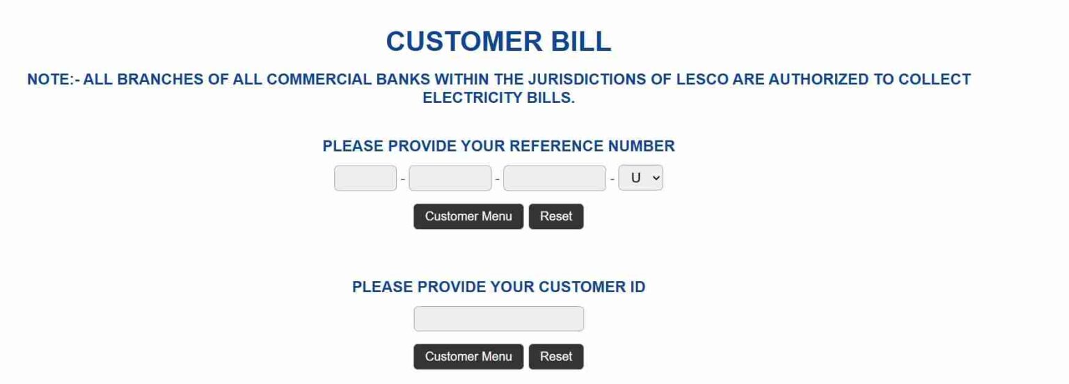 LESCO Online Bill Check By 14 Digit Reference Number