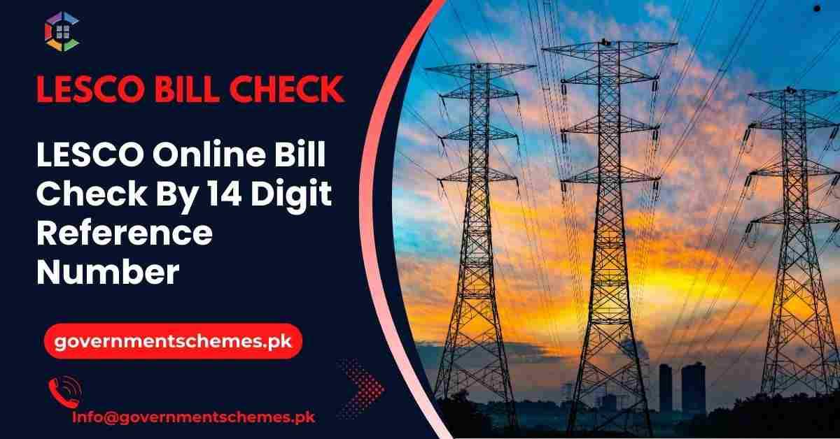 LESCO Online Bill Check By 14 Digit Reference Number