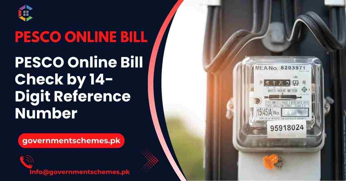 PESCO Online Bill Check By 14-Digit Reference Number